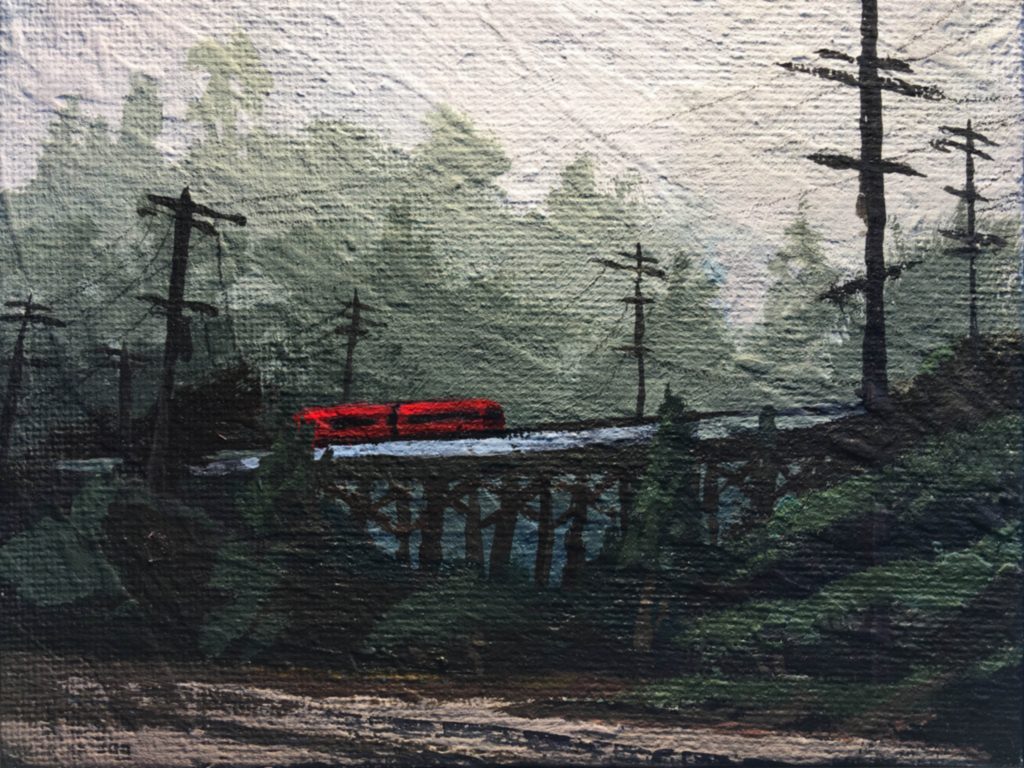 The Red Car - Surf Art